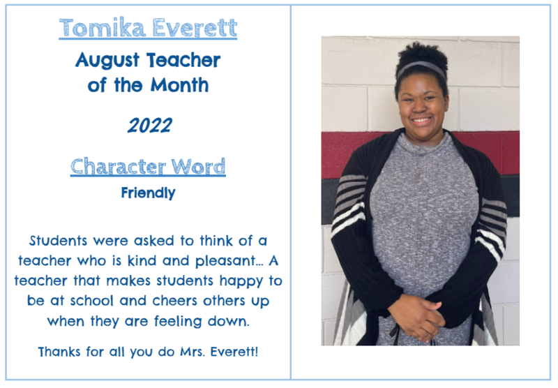 PBIS Teachers of the Month | Charlton County High School